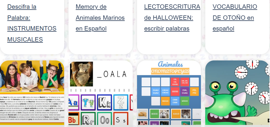 JUEGOS DE LECTURA | Recursos Interactivos para Lengua de Primaria