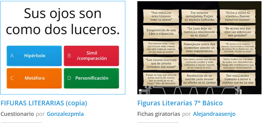 COMPARACIÓN-HIPÉRBOLE-METÁFORA | Recursos Interactivos para Lengua de ...