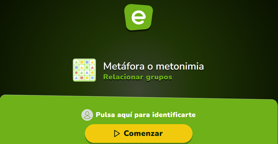 METÁFORA O METONIMIA | Recursos Interactivos para Lengua de Primaria