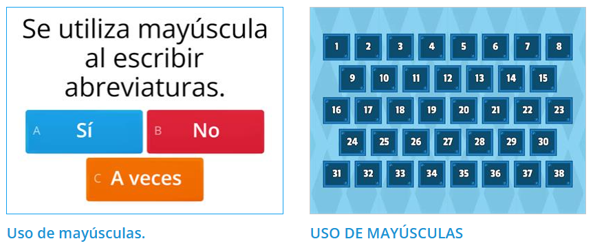 USO DE MAYÚSCULAS | Recursos Interactivos para Lengua de Primaria