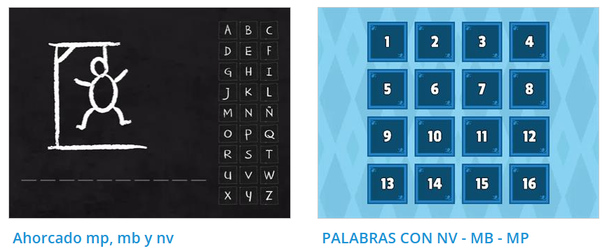 PALABRAS CON MB/MP | Recursos Interactivos para Lengua de Primaria