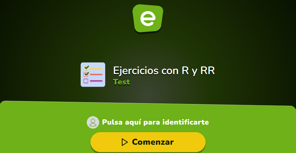 TEST: PALABRAS CON R/RR | Recursos Interactivos para Lengua de Primaria