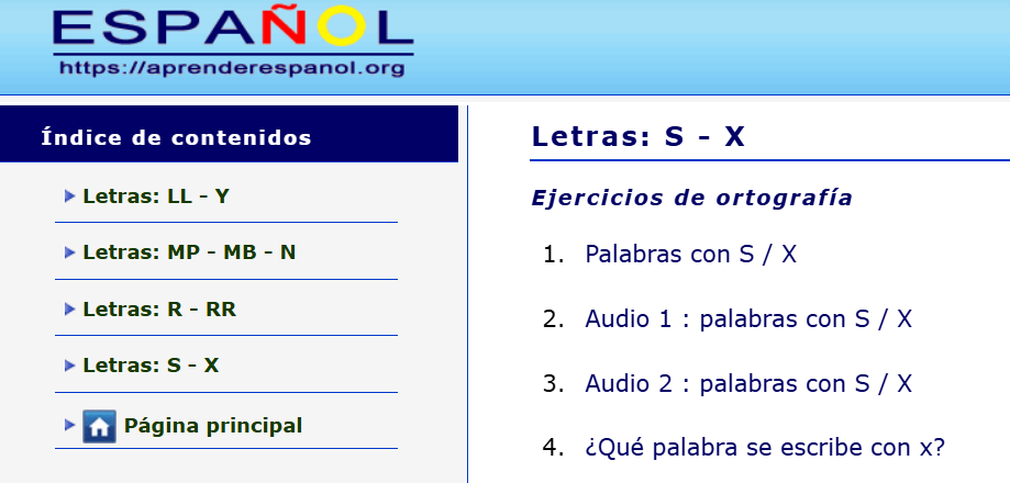 PALABRAS CON S/X | Recursos Interactivos para Lengua de Primaria