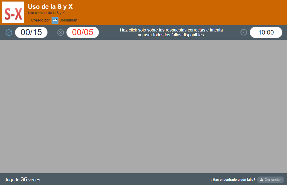 PALABRAS CON S/X | Recursos Interactivos para Lengua de Primaria