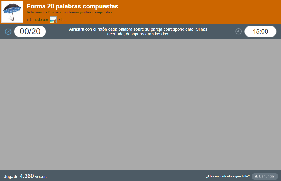 PALABRAS COMPUESTAS | Recursos Interactivos para Lengua de Primaria