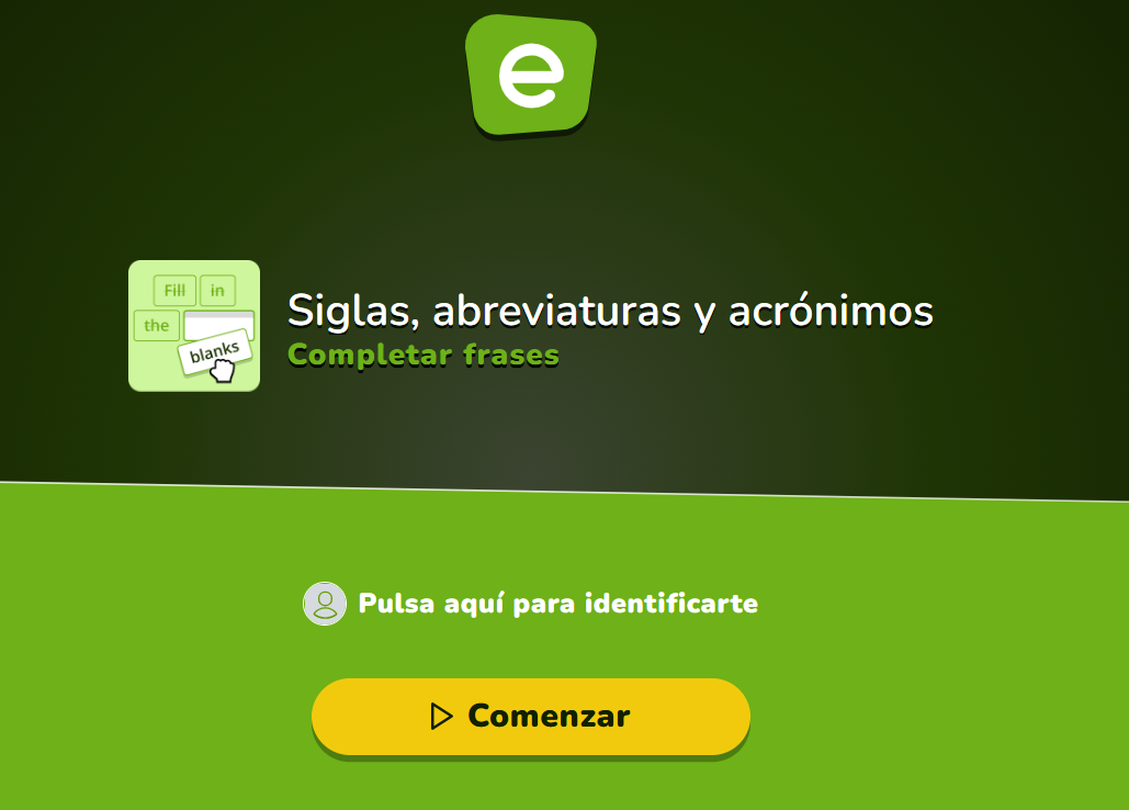 SIGLAS, ABREVIATURAS Y ACRÓNIMOS | Recursos Interactivos para Lengua de ...