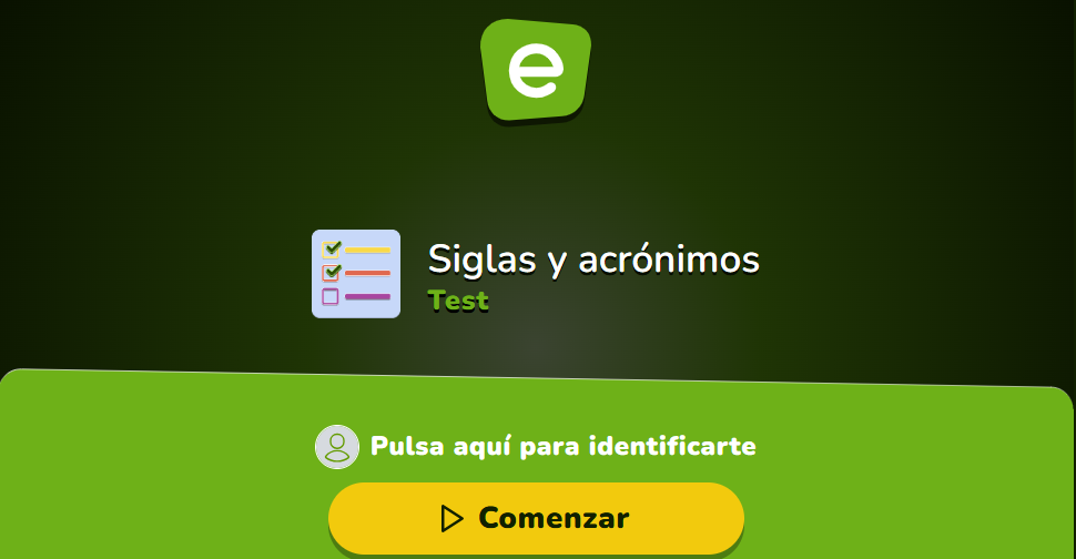 TEST: SIGLAS Y ACRÓNIMOS | Recursos Interactivos para Lengua de Primaria