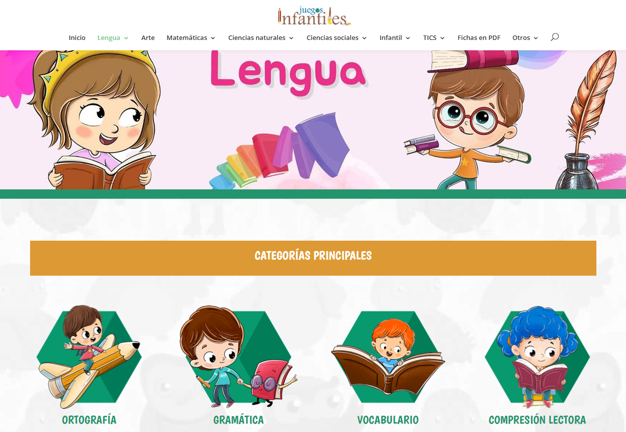 JUEGOS DE LENGUA | Recursos Interactivos para Lengua de Primaria