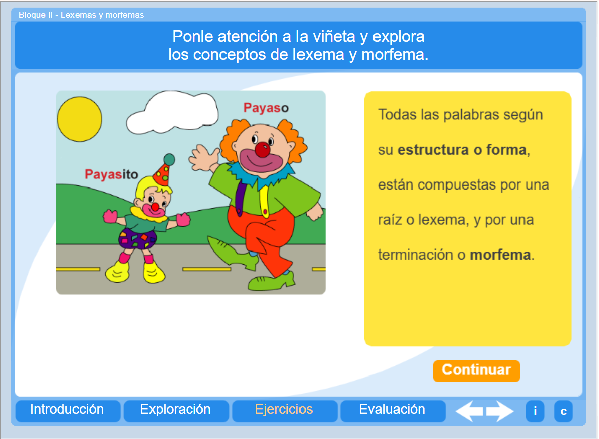 LEXEMA Y MORFEMA | Recursos Interactivos para Lengua de Primaria